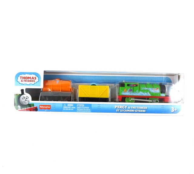 THOMAS & FRIENDS Trackmaster Motorized PERCY & THE TANKER 3-Piece Set ...