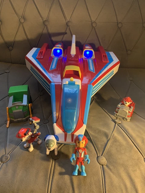 PAW PATROL MIGHTY Pups Jet & Ryder Figur Robodog Rocky Marshal ...