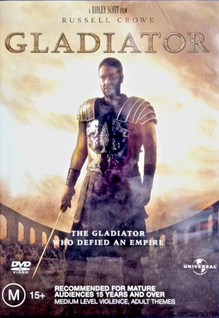 GLADIATOR (DVD, 2000) Russell Crowe, Joaquin Phoenix, Region 4 - New ...