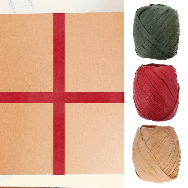 6 ROLLS PAPER String Packing Ribbon Twine for Crafts Colorful Raffia ...