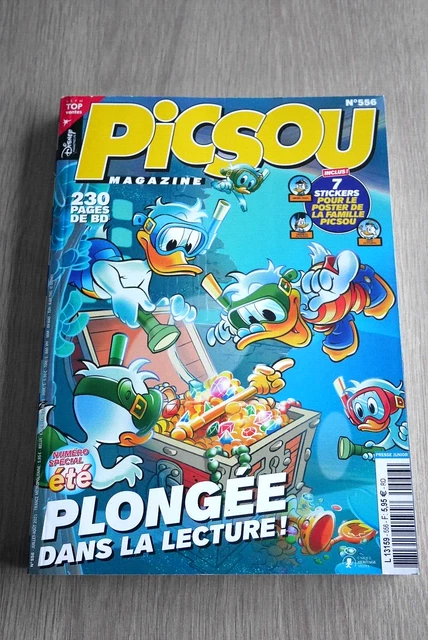 PICSOU MAGAZINE N° 556 - Juillet 2021 / Plongee Dans La Lecture ! EUR 4 ...
