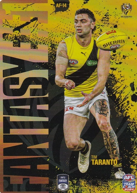 AFL 2024 TEAMCOACH Richmond Tigers - Tim Taranto Fantasy Card No.AF-14 ...