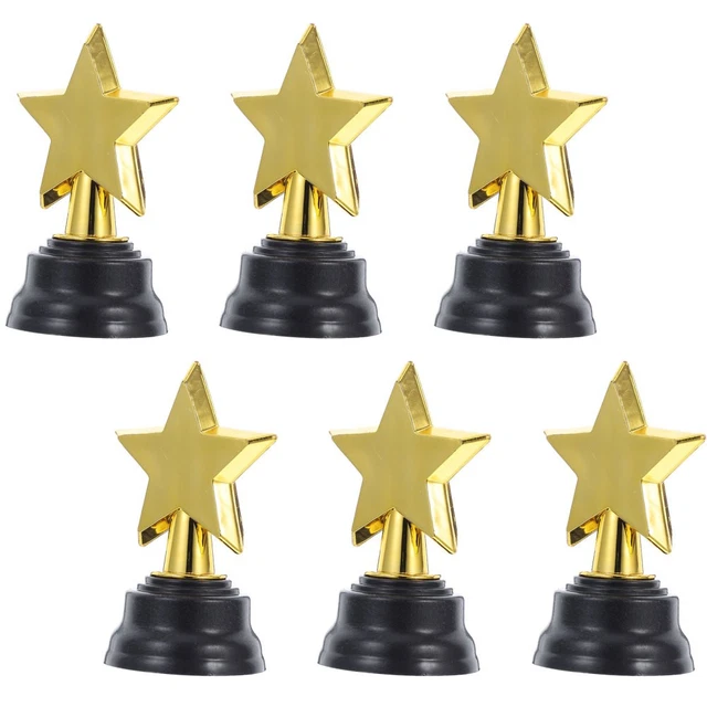 6 PCS TROPHIES Trophy Cup Celebration Award Creative Shaped Decor $18. ...