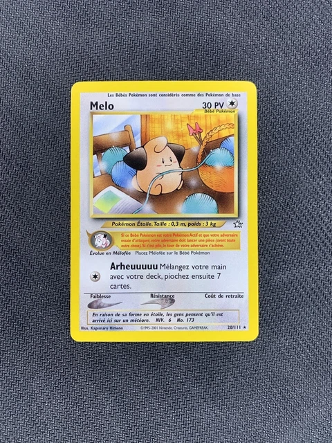 CARTE POKÉMON MELO 20/111 Rare Néo Génésis Wizards FR EUR 1,00 ...