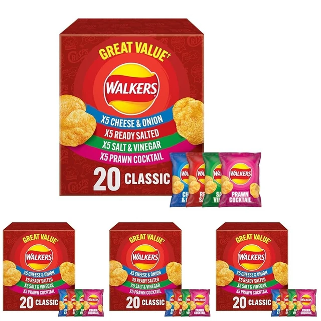CLASSIC VARIETY MULTIPACK Crisps Box 20x25g (Pack of 4) £20.25 ...