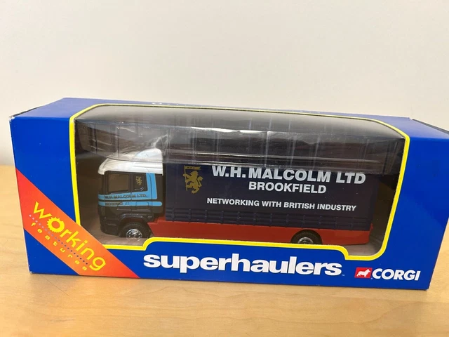 CORGI SUPERHAULERS MODEL Truck -Scania Rigid - W H Malcolm - Scale 1:64 ...