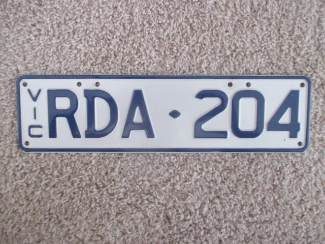 VICTORIA SLIMLINE License plate # PCZ 0`14 VERY NICE $6.00 - PicClick AU