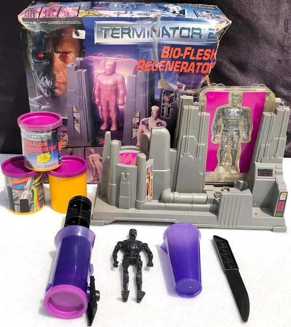 VINTAGE KENNER 1991 Terminator 2 Bio Flesh Regenerator Play Set ...