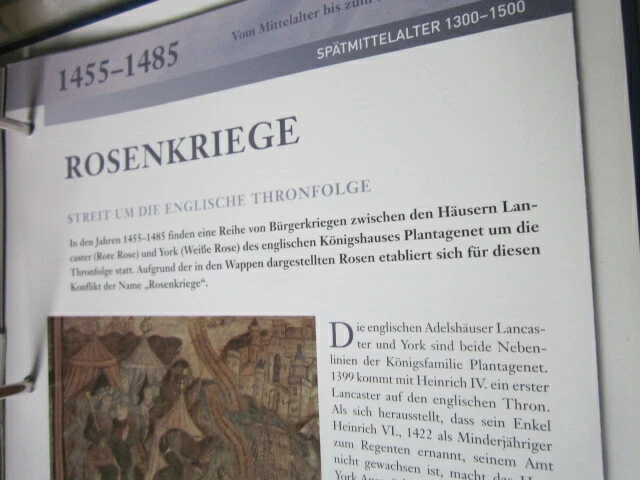 GESCHICHTE EUROPAS 476-1500 Spätmittelalter Die Rosenkriege England 1455-1485 EUR 3,99 - PicClick DE