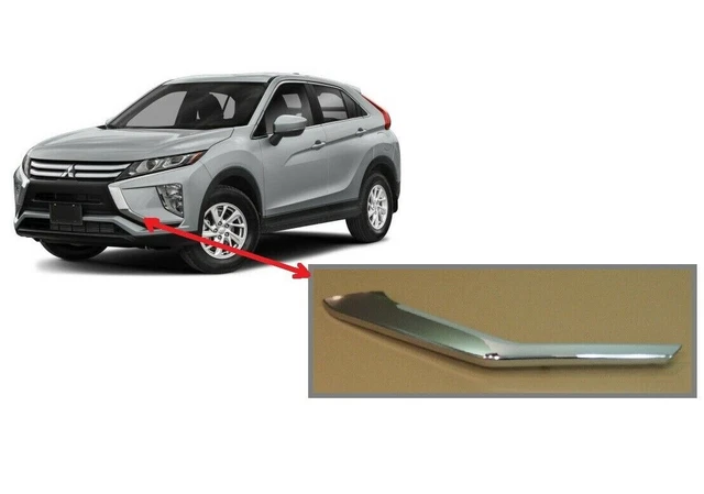 FRONT BUMPER MOLDING Trim Lower Left Chrome For MITSUBISHI ECLIPSE ...