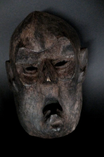 ALTE HOLZMASKE AHNENDARSTELLUNG Timor Borneo Dayak Iriyan Ozeanien ...