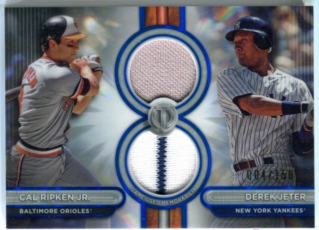 DEREK JETER CAL Ripken Jr 2024 Topps Tributo Doppia Maglia Reliquia/150 ...