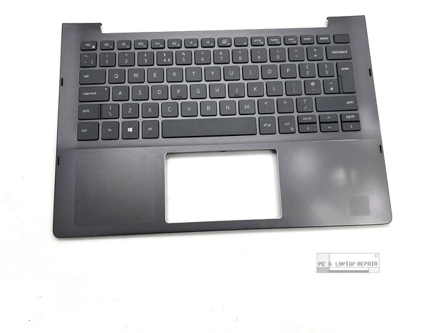 GENUINE OEM DELL Inspiron 13-7391 Palmrest Top Cover UK Keyboard Grey ...
