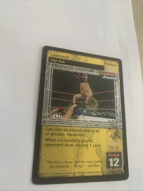 WWF RAW DEAL CCG Lionsault Foil Card Chris Jericho EUR 8,50 - PicClick FR
