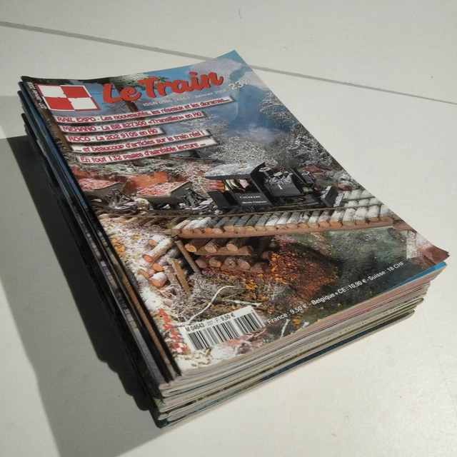 LE TRAIN - magazine modélisme ferroviaire - année complète 2008 n° 237 à 248 EUR 30,00 - PicClick FR