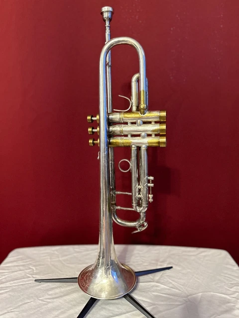 STRADIVARIUS BB TRUMPET Model 37 w/ Custom Bach Heavy-Trim Kit Valve ...