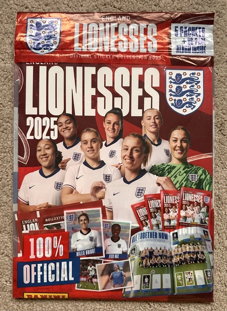 PANINI 2025 ENGLAND Lionesses Starter Pack Still Sealed £21.48 ...