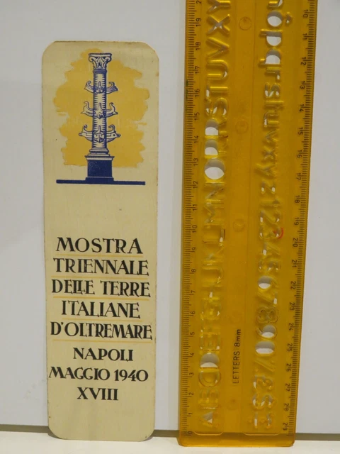 SEGNALIBRO MOSTRA TRIENNALE DELLE TERRE ITALIANE D'OLTREMARE Napoli ...