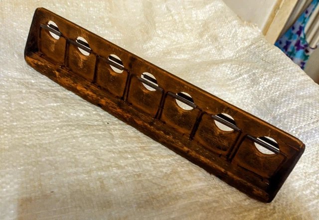 BUS COACH RAILWAY Tram Conductor Wooden Mousetrap 7 Ticket Rack £40.00 ...
