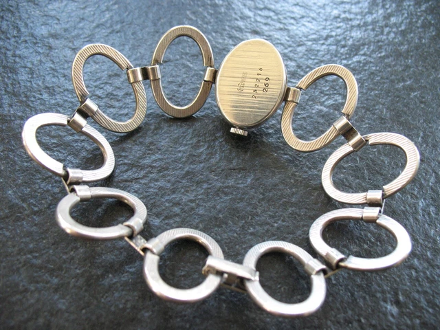 DAMENARMBANDUHR SILBER 925 Dugena Vintage Design von ca. 1965 EUR 84,20 ...