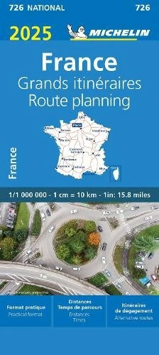 FRANCE ROUTE PLANNING 2025 - Michelin National Map 726: Map by Michelin ...
