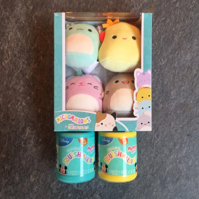 SQUISHMALLOWS MICROMALLOWS 2.5& Plush 4-Pack (Gordon, Tex, Tabitha ...
