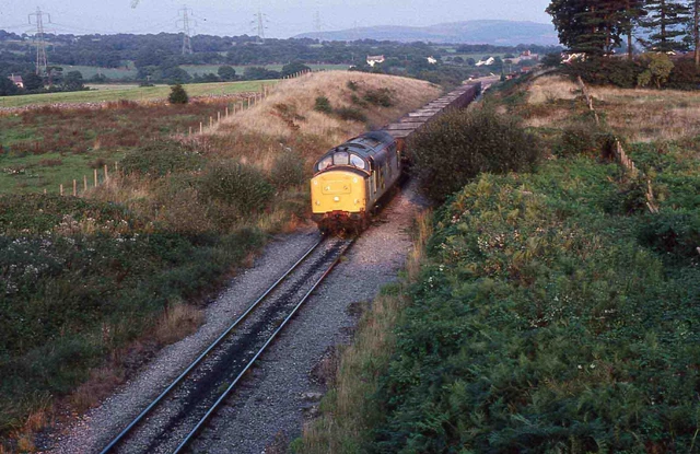 35MM SLIDE BR British Rail Diesel Loco Class 37 37894 tower coal 1990 ...