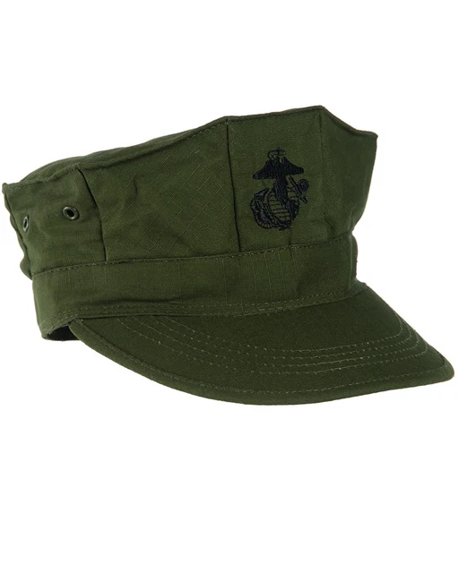 USMC CAP FIELD Cap Army With Marine Corps Insignia Size M Navy Seals ...