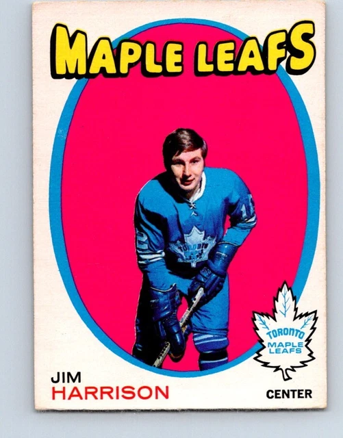 VINTAGE HOCKEY CARD Opc 1971-72 Toronto Maple Leaf Jim Harrison No3 $4. ...