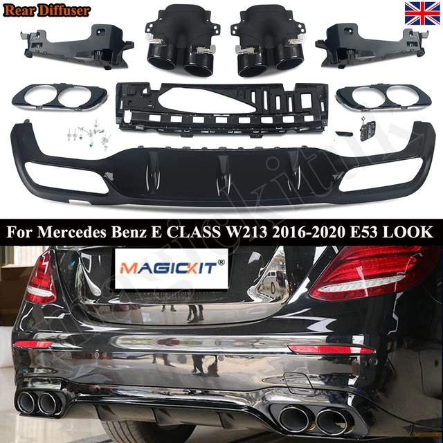 FOR MERCEDES E Class W213 E53 Look Amg Rear Bumper Diffuser W ...