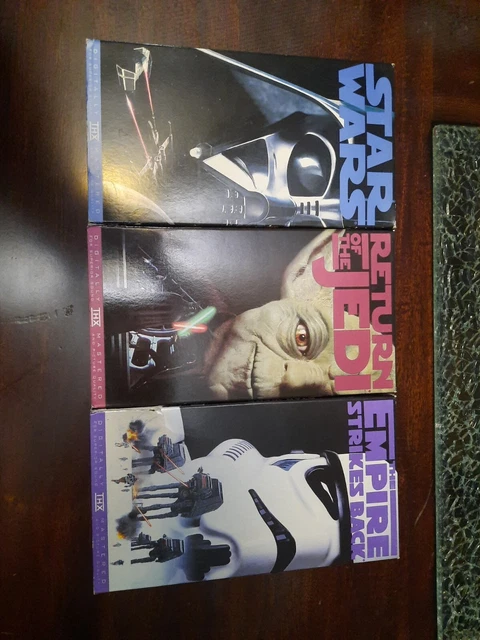 STAR WARS ORIGINAL Trilogy 1995 3 VHS Boxed Set THX Digitally Mastered ...