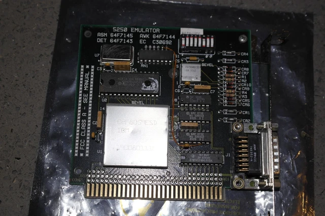 IBM 5250 EMULATOR card XT ISA 8 bit DB15 64F7143 02F80S9ESD £17.99 ...