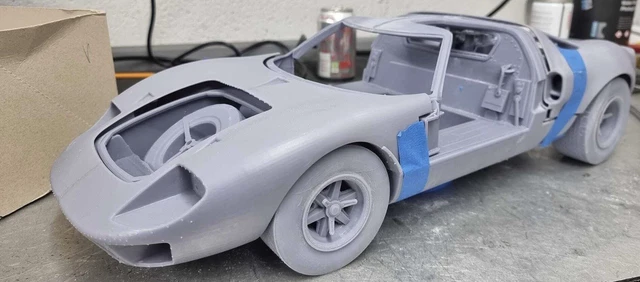 FORD GT40 MODEL kit 1/8 Scale Replica Ford Gt40 3d Printed Bespoke £720 ...