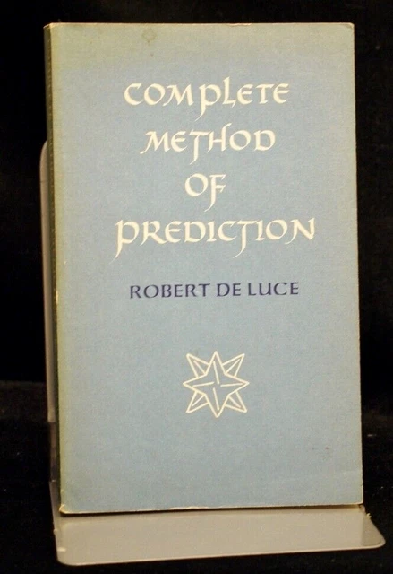 * RARE * Robert De Luce Complete Method of Prediction 3rd Printing 1969 ...