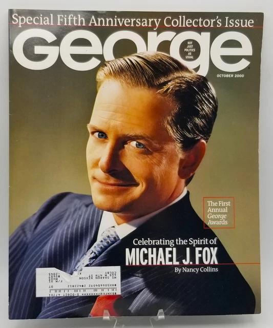 GEORGE MAGAZINE JOHN F Kennedy Jr. Michael J. Fox / October 2000 Very ...
