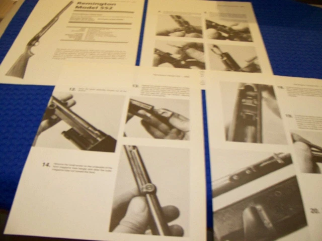 REMINGTON MODEL 552 (.22 Ser.) Rifle...disassembly/Strip & Details ...