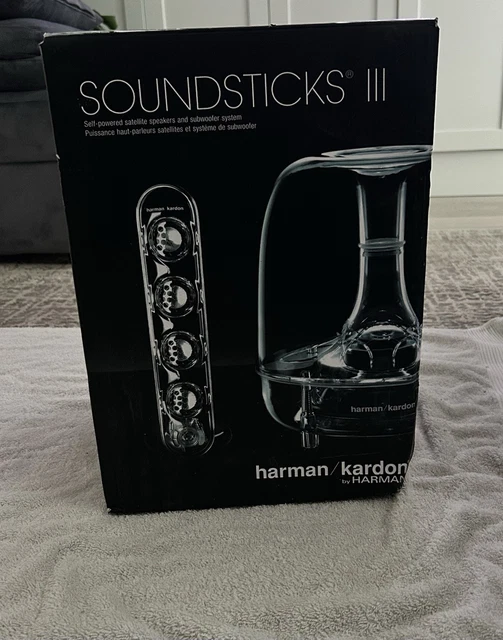 HARMAN KARDON SOUNDSTICKS III Speaker Subwoofer System for PC and Mac £ ...