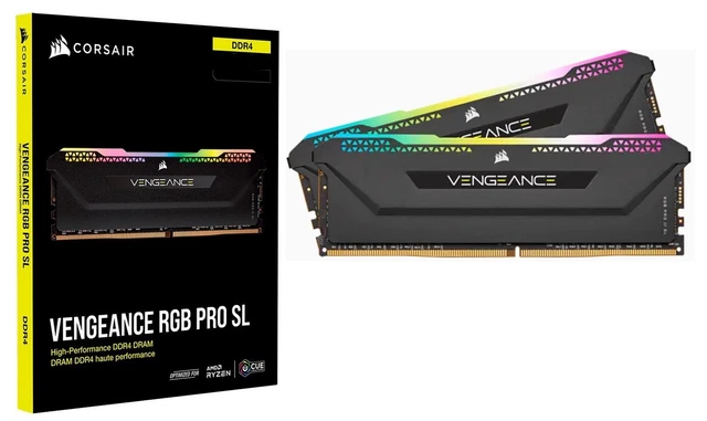CORSAIR VENGEANCE RGB PRO SL 64GB (2x32GB) 3200MHz DDR4 Dual-Channel ...