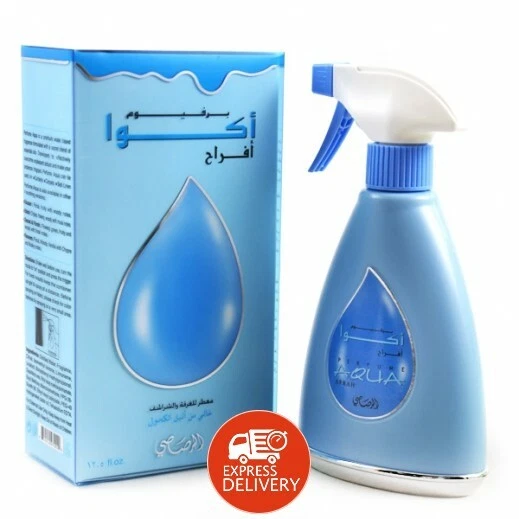 AQUA PERFUME 375ML Afrah-Batool-Bushra-Kausar-Raneem-Zeenat By Rasasi ...