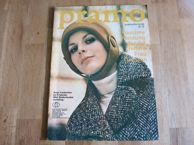 DDR PRAMO PRAKTISCHE Mode + Schnittmuster 8/1972 Hosenanzüge Karostoff ...