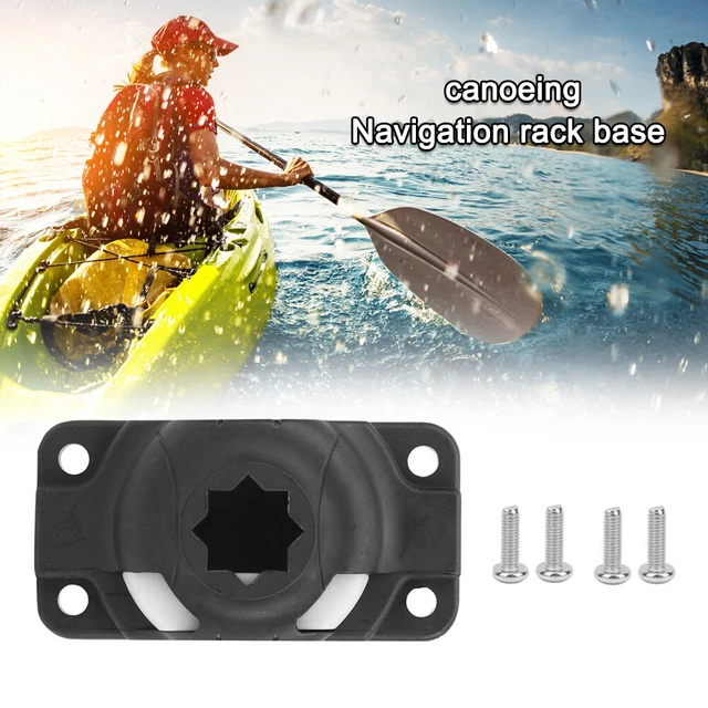 INFLATABLE BOAT KAYAK Rod Holder Mount Base with Screws Kayak Kit ...