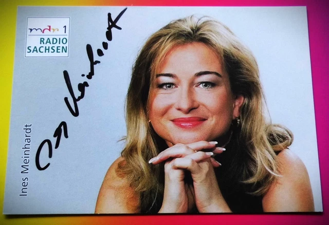 INES MEINHARDT - Deutsche Radio-Moderatorin - Karte mit Original ...
