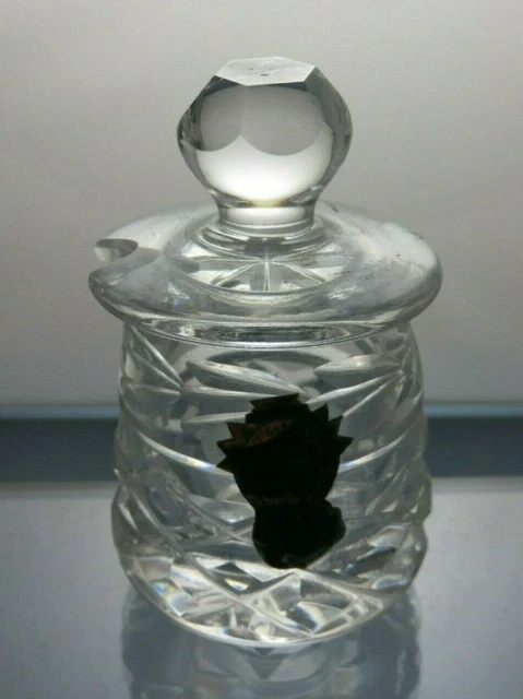 WATERFORD CRYSTAL &GLANDORE& Cut Mustard Jar With Lid 3" - 22B EUR 43 ...