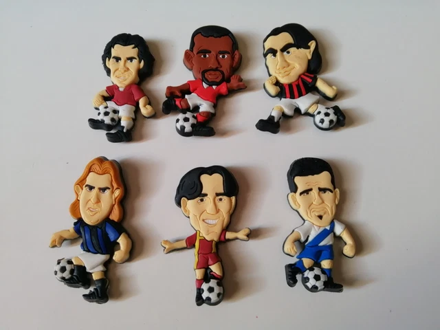 CALCIO MAGNETI CALCIATORI Roma Inter Piacenza Milan No Sciarpa Adesivo ...