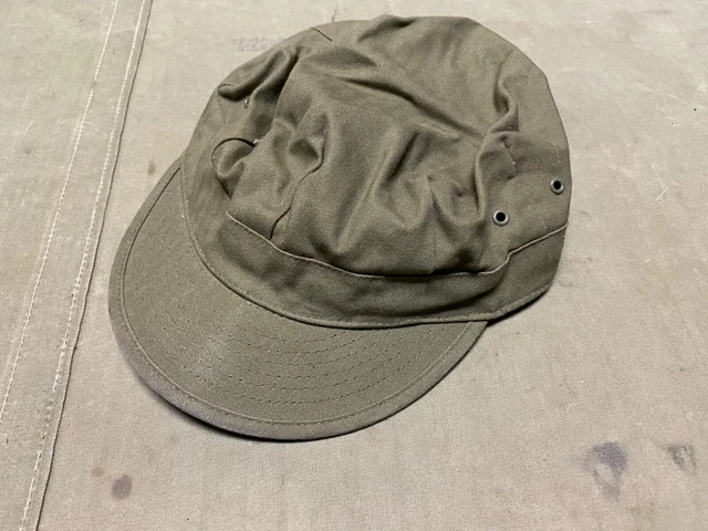 WWII US ARMY Dark Green Summer Hbt Field Hat Cap-Large $44.95 - PicClick