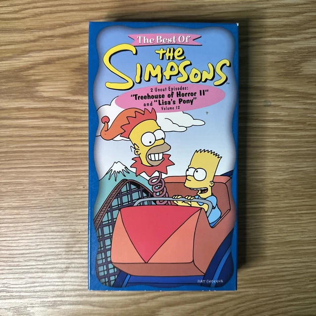VINTAGE VHS THE SIMPSONS 2 Episodes Treehouse of Horrors & Lisa's Pony ...
