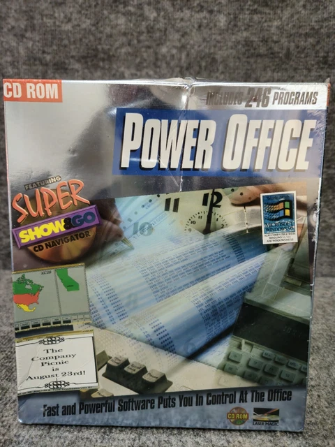 VINTAGE 1995 LASER Magic POWER OFFICE CD ROM Software Windows $29.75 ...