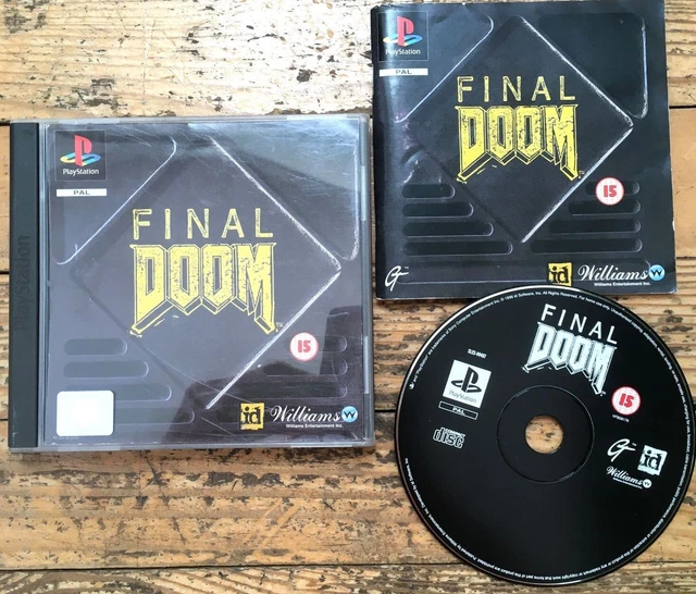 RARE - FINAL DOOM Black Label COMPLET BOÎTE NOTICE SONY PS1 PAL EURO FR ...