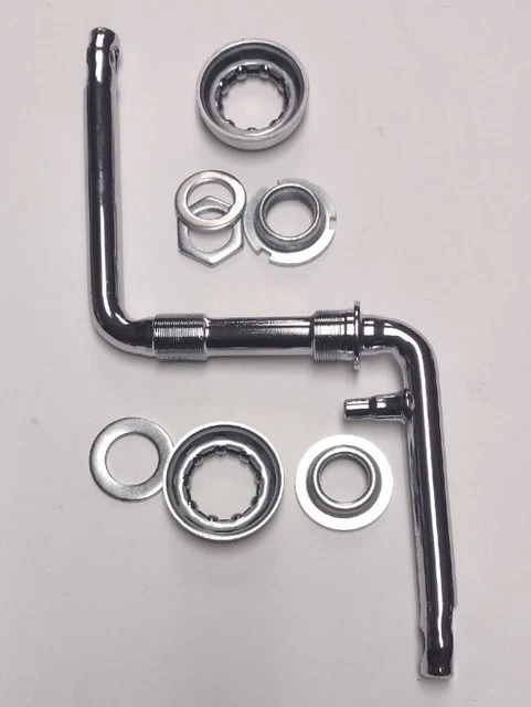 *KIT*BICYCLE ONE PIECE Crank 5 1/2" Chrome Lowrider BMX MTB Beach ...