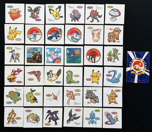 36 JAPANESE VINTAGE Pokemon Daiichi Pan promo decochara Sticker Pikachu ...